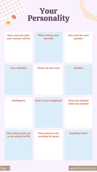 Reality Shifting Script Template (Map Your Desired Reality)